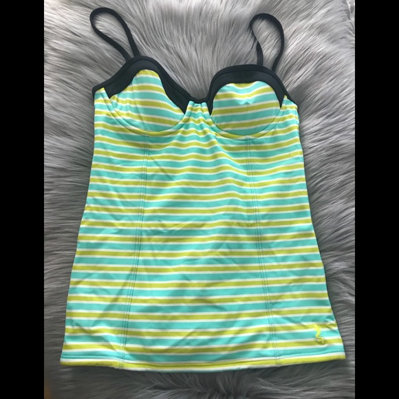 Lime Ricki | Swim | Nwt Lime Ricki Aqua Stripe Tankini Sz S | Poshmark
